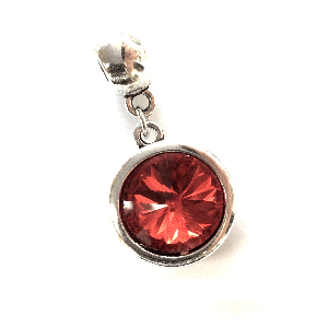 Adult January Birthstone Garnet Coloured Crystal Drop Charm – Liberty ...